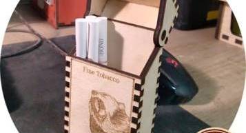 Лазерный макет портсигар из дерева