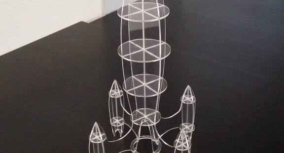 Макет резки rocket 3mm plexiglass dxf